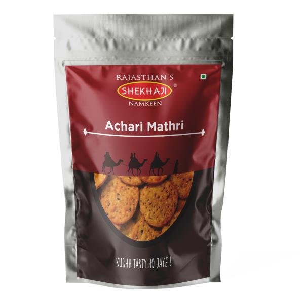Shekhaji Achari Mathri 200 gm pack | Ready to Eat Mathri Snacks | Tea ...