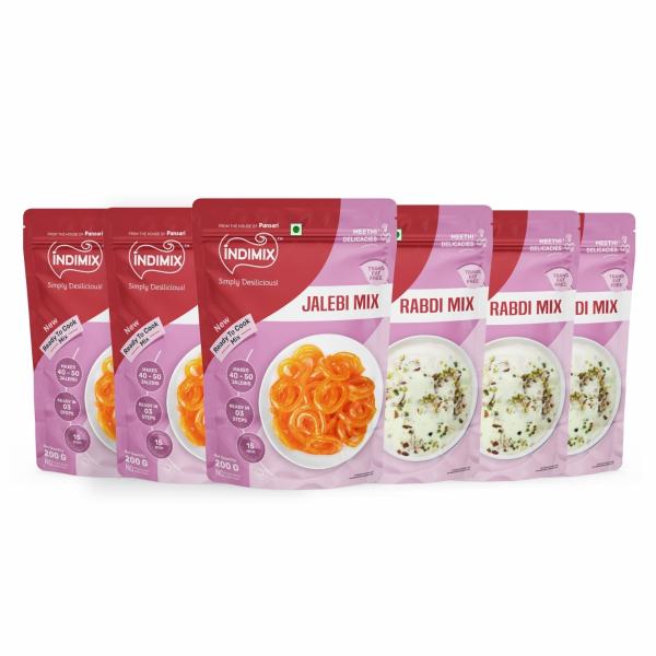 INDIMIX Instant Jalebi & Rabdi Mix Pure Veg - 1.2 Kg - JioMart