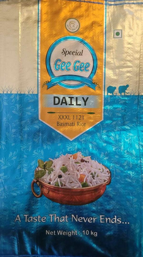 SPECIAL GEE GEE DAILY 10KG MOONGRA 1121 BASMATI RICE - JioMart