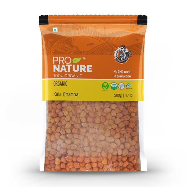 Pro Nature Organic Kala Channa Dal 500g | Unpolished | Gluten-free ...