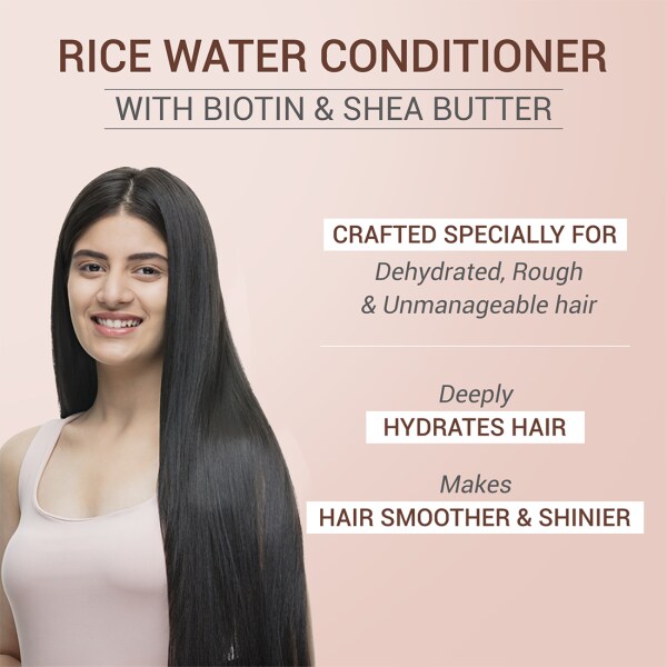 Sesa Rice Water Conditioner with Biotin & Shea Butter for Smooth ...