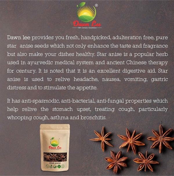 Dawn Lee Star Anise | Whole Chakri Phool | Badhiyan Phool | Spice ...