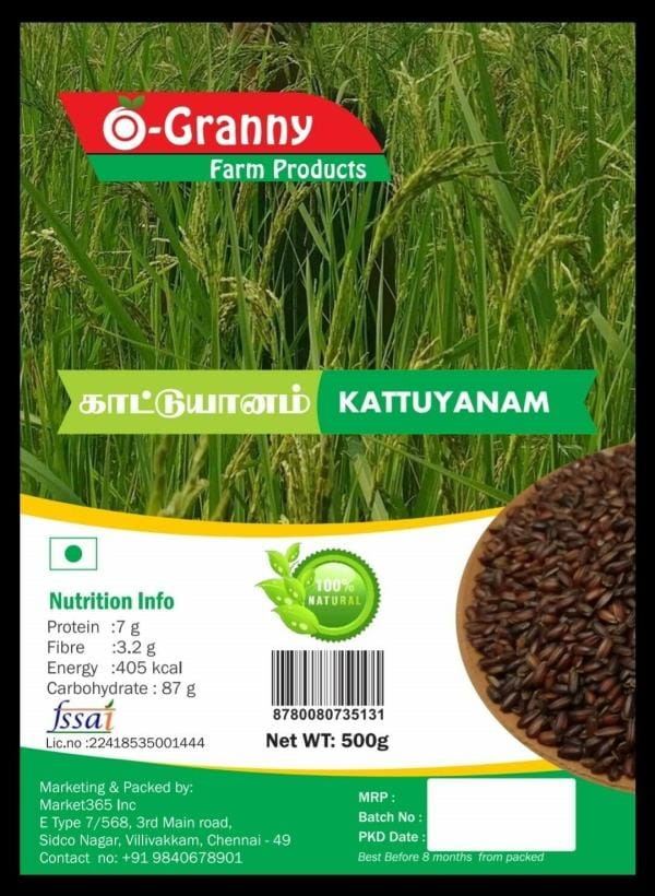 Ogranny Farm Products - Kattuyanam Rice Combo - Natural & Organic Rice ...