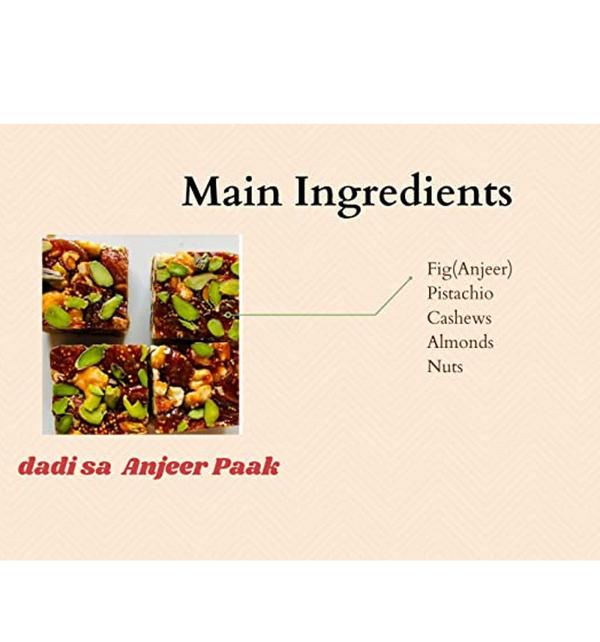 Dadi Sa Traditional Sweet Anjeer Pak 500g - JioMart