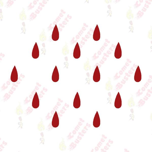 Comet Busters Tear Drop Shaped Red Bindi (7mm) (BIN1061) - JioMart
