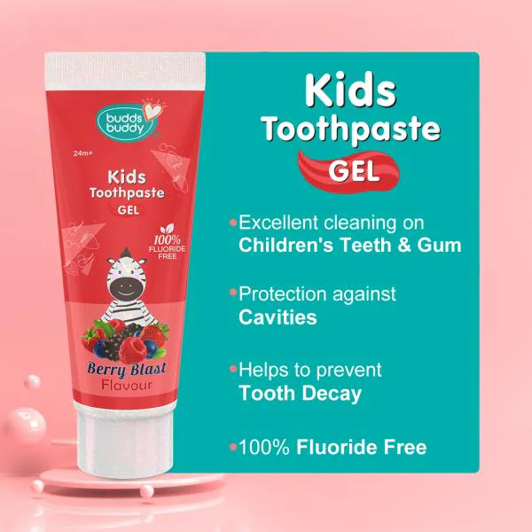 Buddsbuddy Kids Oral Care Combo (Robo Toothbrush+Berry Blast Toothpaste ...