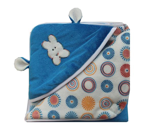 My NewBorn Baby Blue Set of 3 Towel Wrapper Blanket (0-3 M) - JioMart