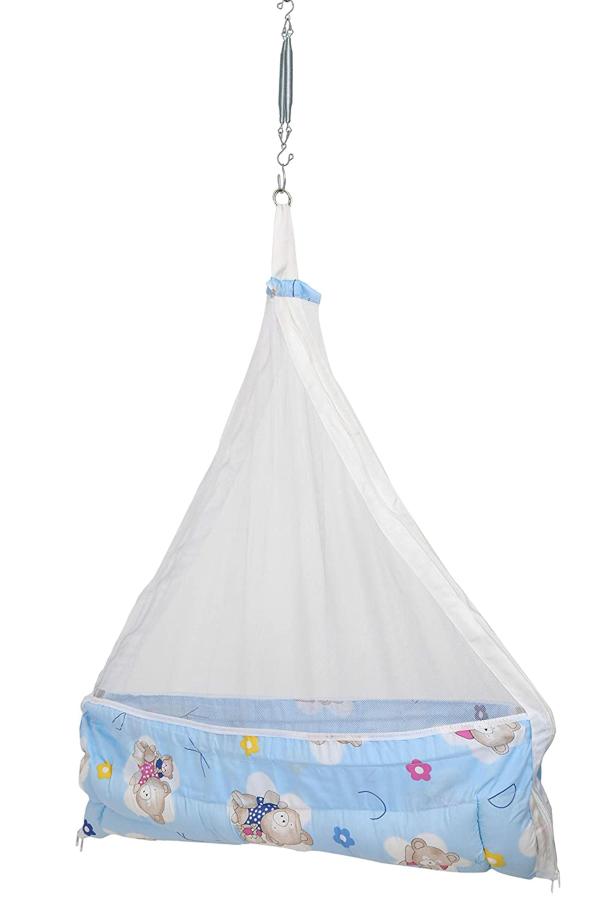 Vparents Blue Baby Swing Cradle With Spring (Pack of 2) - JioMart