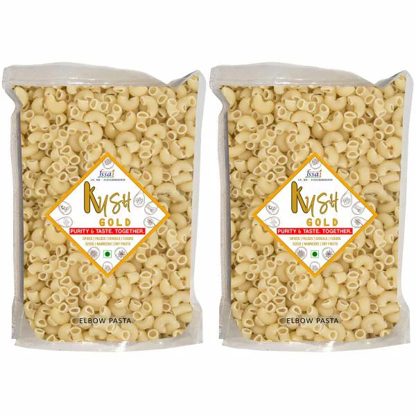 Kush Gold Durum Wheat Pasta - Elbow Macaroni Pasta 800g (2 Pack of ...