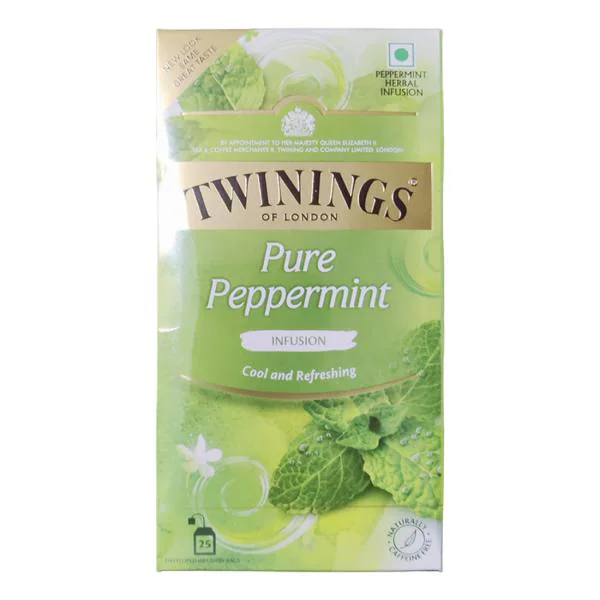 Twinings Pure Peppermint Infusion Tea Bag - 25 Pcs ( 1 gm each) - JioMart