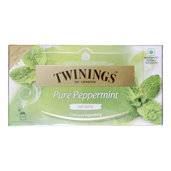 Twinings Pure Peppermint Infusion Tea Bag - 25 Pcs ( 1 gm each) - JioMart