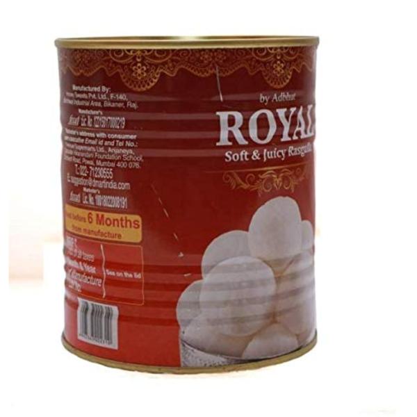 Jai Shoppee Royal Rasgulla / Rasgulla - 1kg ( Pack of 2 ) - JioMart
