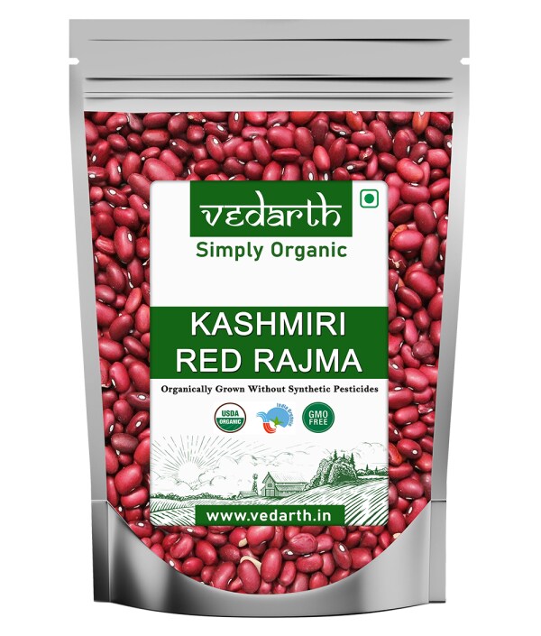 Vedarth Organic Red Rajma Kashmiri (Whole) (4 kg) - JioMart