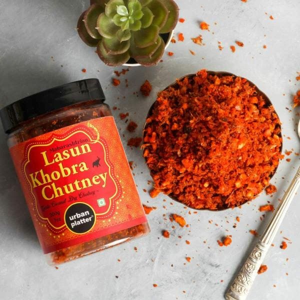 Urban Platter Garlic Coconut Chutney, 200g / 7oz [Maharashtrian Lasun ...