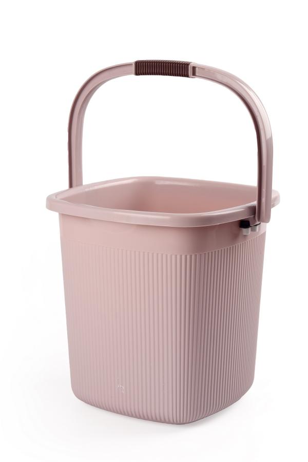 Nayasa Square Ribbed Funk 3 Pcs Bathroom Set (Bucket 25L+Mug 1.5L+Stool ...