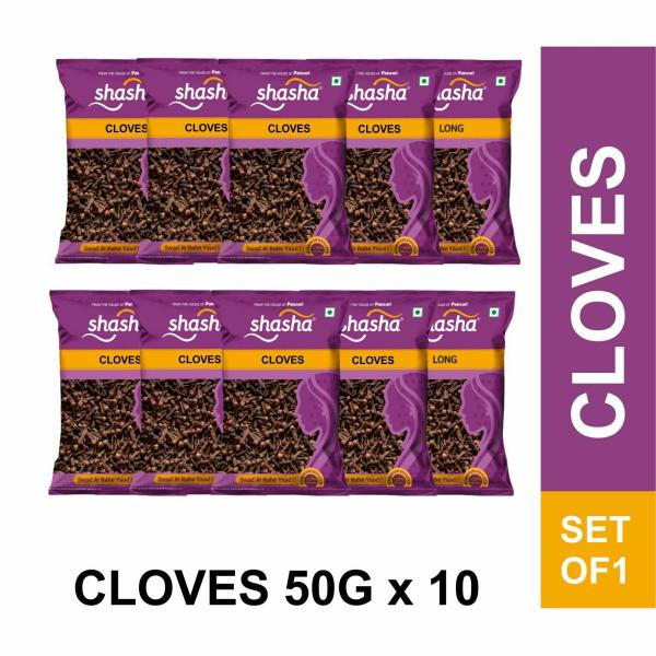 Shasha Spices , Whole Cloves (Sabut Laung) - 50g x 10 - JioMart
