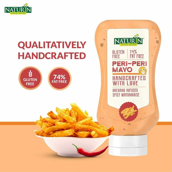 Naturin Combo Pack of 2- Peri-Peri Mayo 290g and Momo Sauce 375g ...