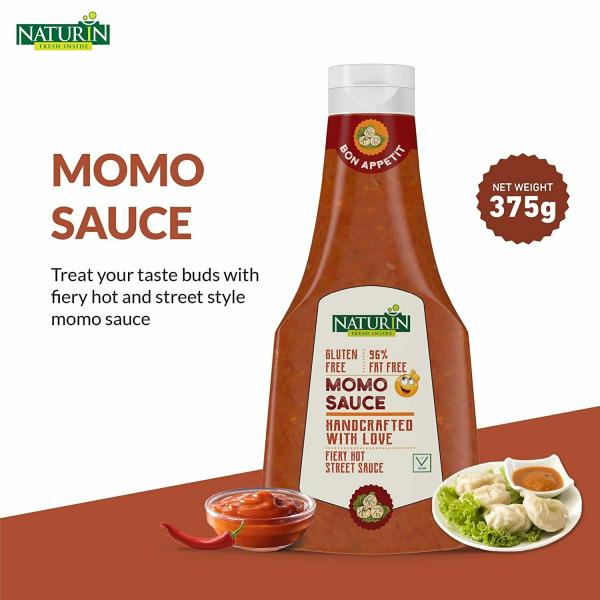 Naturin Combo Pack of 2- Peri-Peri Mayo 290g and Momo Sauce 375g ...