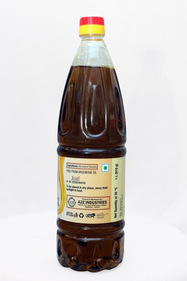 Swarna Panchhi Premium Kacchi Ghani Pure Mustard Oil, 1000 ML PET ...