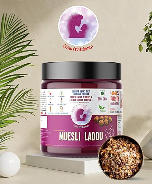 Maa Mitahara Ayurvedic Herb Museli Laddu With Jaggery Gudiya Shakkar Pure Cow Ghee 500g - JioMart