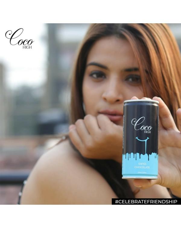 COCO HIGH Swiss Chocolate Drink,200 Ml x 12 Cans, Chocolate Milk Shake ...