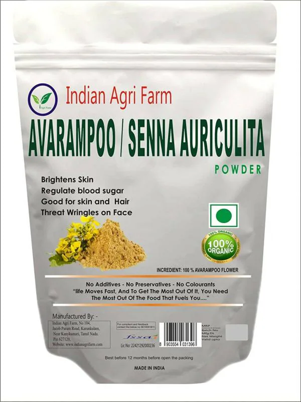 Iagrifarm Avaram senna/Avaram poo Powder - 250 gram - for Remove Toxins ...