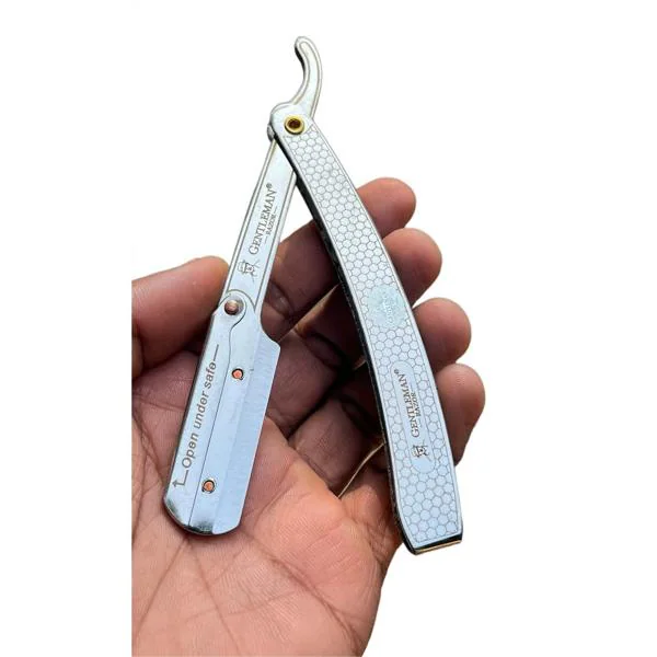 Fatima Barber Stainless Steel Straight Edge Barber Razor Beard Ustraa ...
