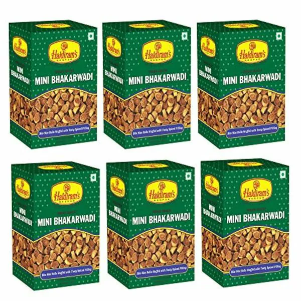 Haldiram's Mini Bhakarwadi Spicy and Sweet 200 gm (Pack of 6) - JioMart