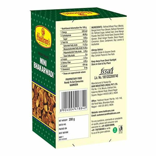 Haldiram's Mini Bhakarwadi Spicy and Sweet 200 gm (Pack of 6) - JioMart