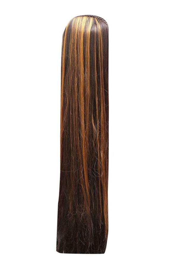 NAVMAV 25-30 Inch Black, Golden Curly, Dry, Normal, Thick, Long Hair ...