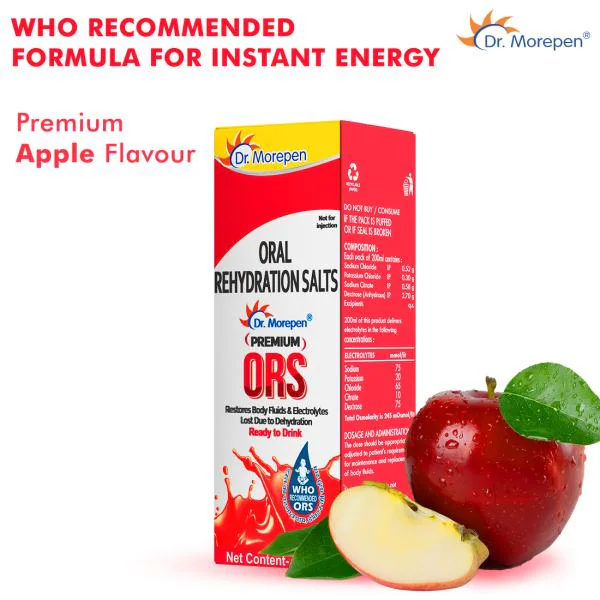 PREMIUM ORS LIQUID (APPLE) 200ML PACK OF 10 - JioMart