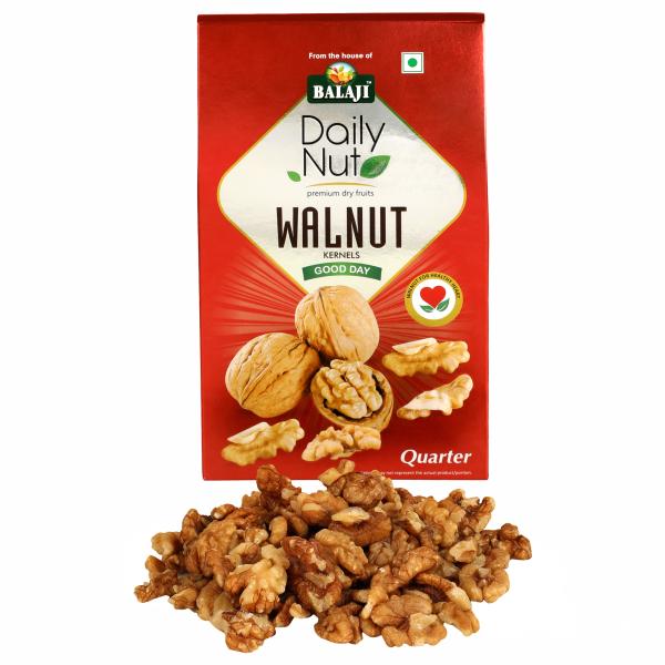 Daily Nut Walnut Kernels (QUARTER) GOOD DAY 600GM (200gm x pack of 3 ...
