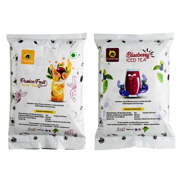 D'aromas Passion Fruit & Blueberry Ice Tea 1kg, Instant Premix Ice Tea ...