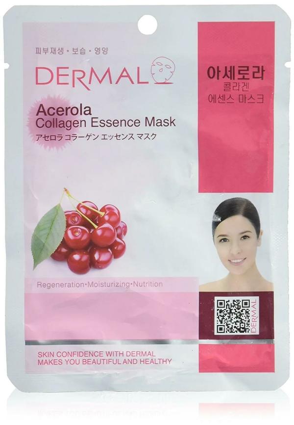Dermal Collagen Essence Pack No.16 Acerola Full Face Facial Mask Sheet ...