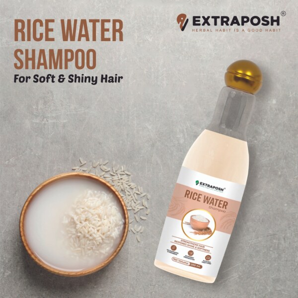 EXTRAPOSH Rice Water Shampoo With Rice Water & Keratin For Damaged, Dry ...