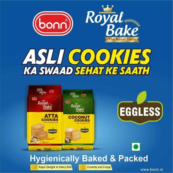 Bonn Royal Bake Crispy and Crunchy Atta and Coconut Cookies (400 gms ...