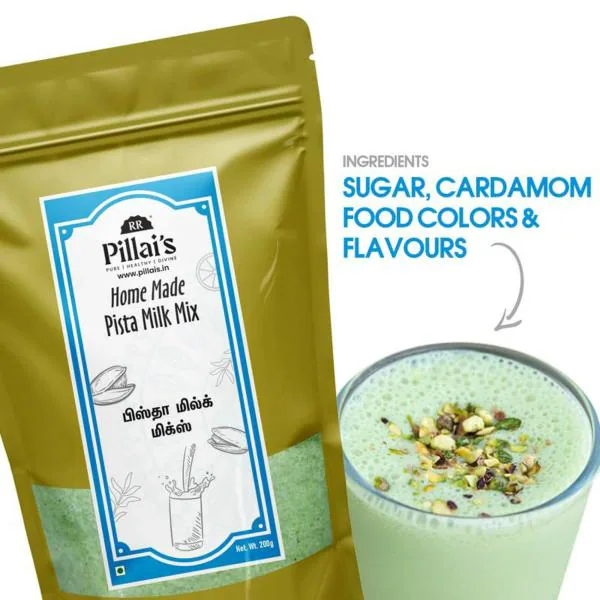 Rr Pillai's Pista Milk Mix , 200 Gm - JioMart