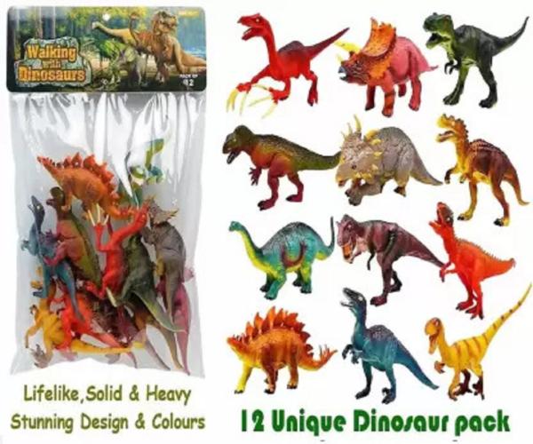 JGG JAIN GIFT GALLERY Dinosaur Set, Wild animals, Jungle Animals, toy ...