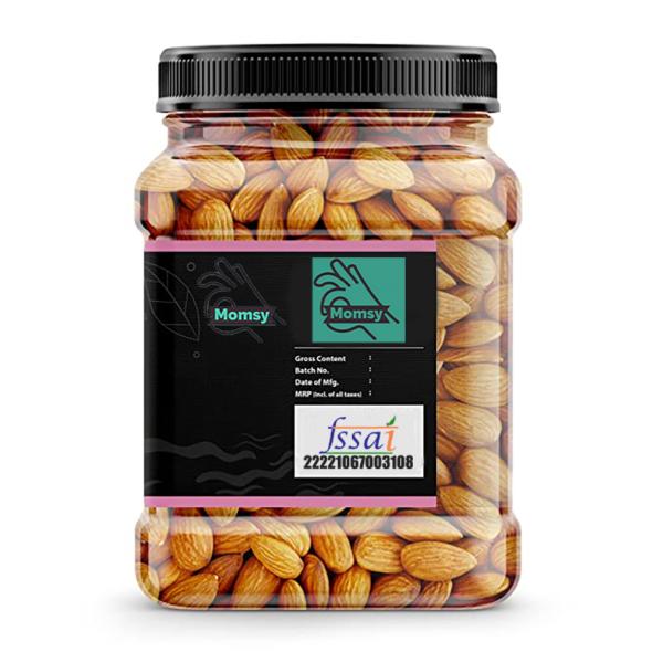 Momsy 100% Natural and Premium California Almonds| Quality Badam Giri| - Badam - Bold Size ...