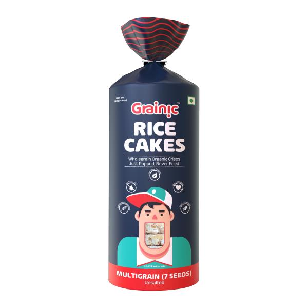 GRAINIC Organic Rice Cakes, Multigrain (7 Super Seeds) - JioMart