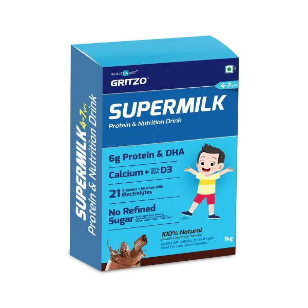 Gritzo SuperMilk for Active Kids (4-7y),Health Drink & Kids Nutrition ...