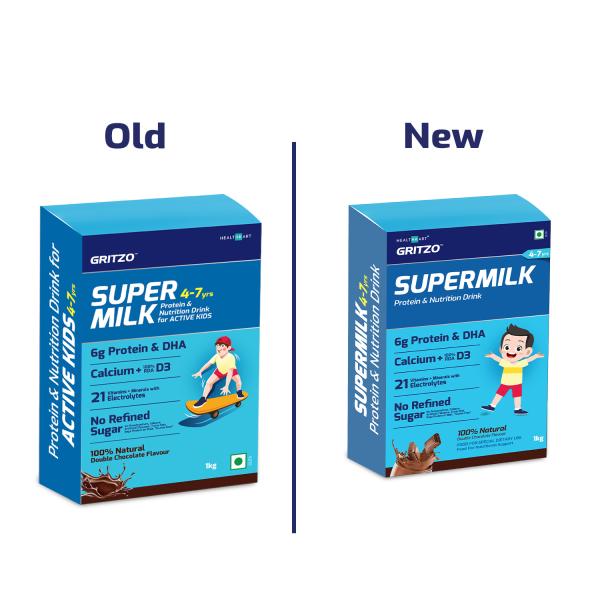 Gritzo SuperMilk for Active Kids (4-7y),Health Drink & Kids Nutrition ...