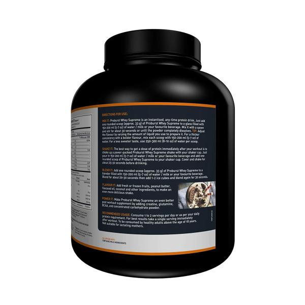 Proburst Supreme Whey Protein Powder Cookies and Cream 2 Kg - JioMart