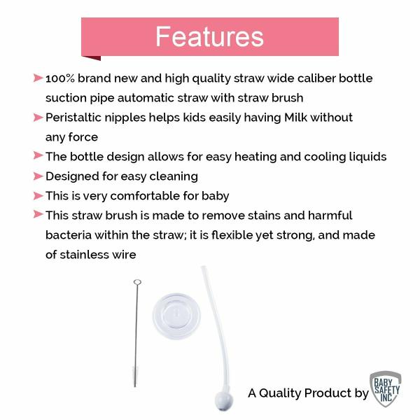 Safe-o-kid Straw With Accessories Helpful For Kids In Easy Drinking ...