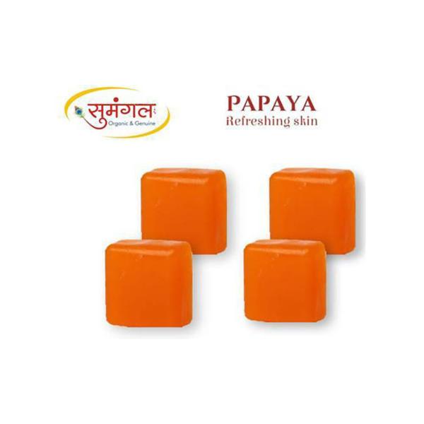 Sumangal Papaya Anti Septic Soap 100 g Pack of 4 - JioMart