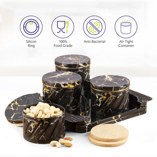 Selvel Unbreakable & Air Tight Dry Fruit Container Lid Combo 430Ml ...