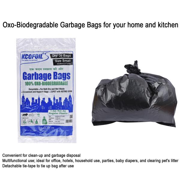 KCOFOIL ECO FRIENDLY OXO-BIODEGRADABLE GARBAGE BAG 17"X19" Inc ...