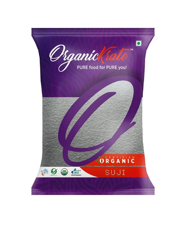 OrganicKrate Organic Suji (Wheat Suji ) - Chemical Free - Pesticide ...