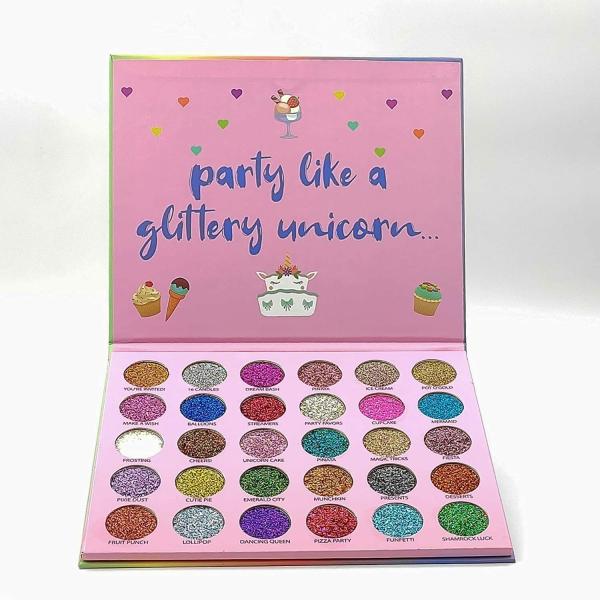 HUDA GIRL BEAUTY Professional Happy Unicorn Glittery Party 30 Eye ...