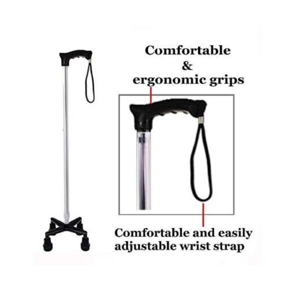 MCP Healthcare Quad sticks (silver) - JioMart